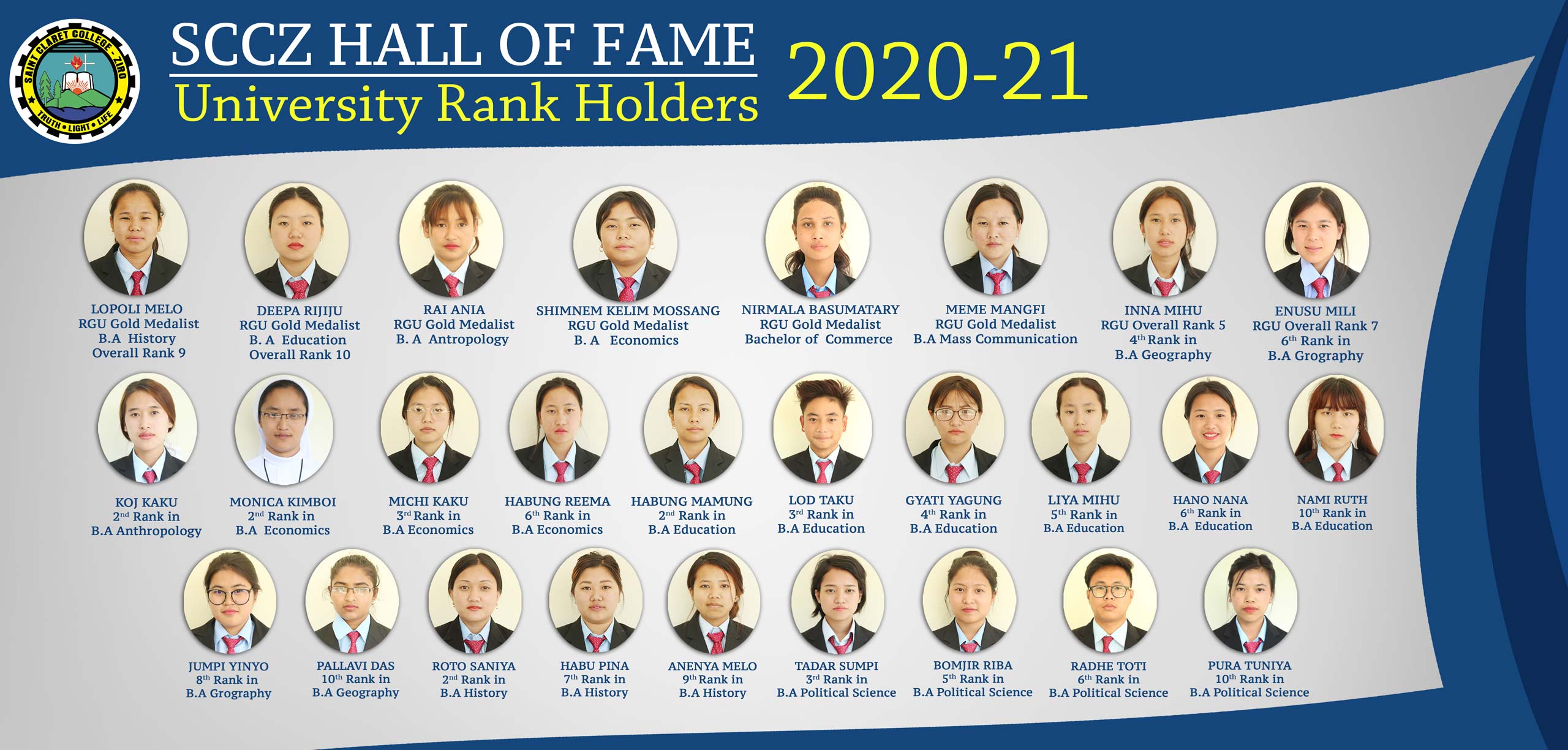 Saint Claret College, Ziro – A Claretian Institute of Higher Education