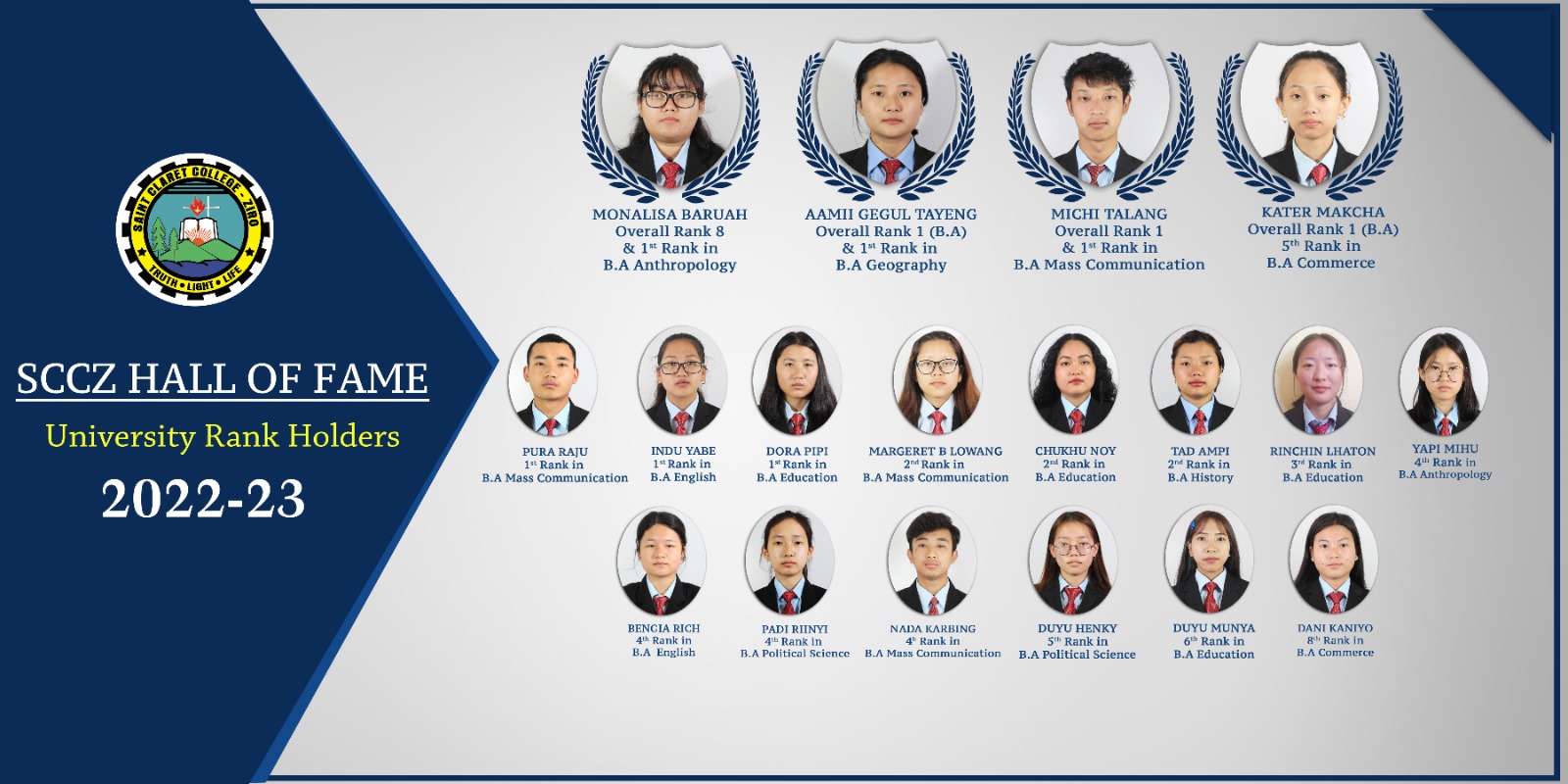 Saint Claret College, Ziro – A Claretian Institute of Higher Education